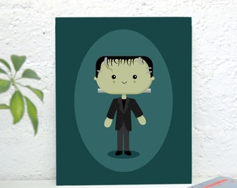 Frankenstein art | Etsy