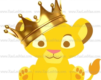 Simba with crown | Etsy