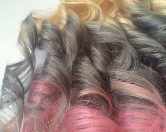 Grey hair extension | Etsy