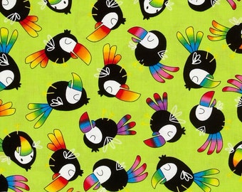Toucan fabric | Etsy