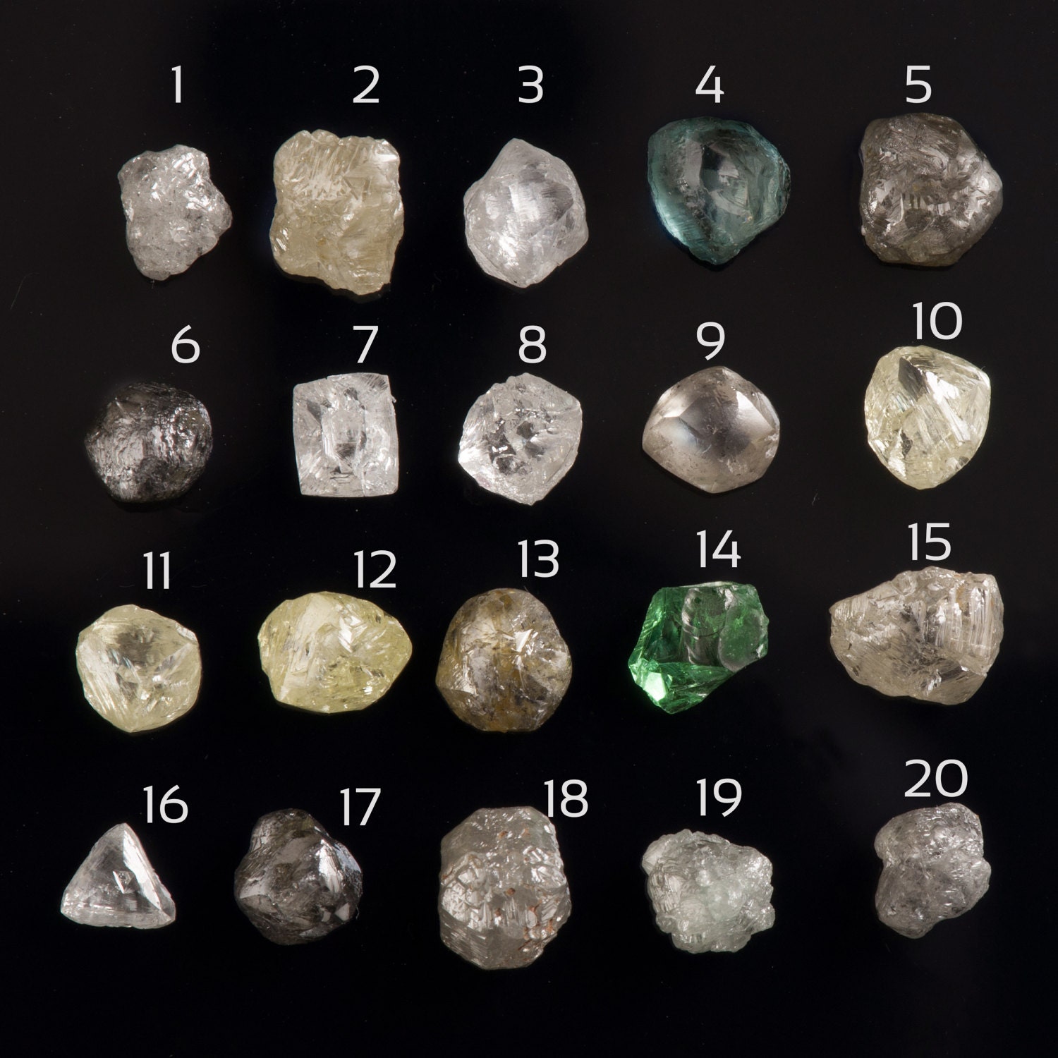 Raw Engagement Ring 18K White Gold and Rough Diamond