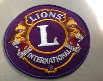 Lions club patch | Etsy