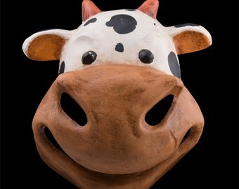 Cow mask | Etsy
