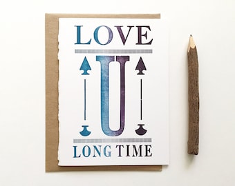 Love you long time | Etsy