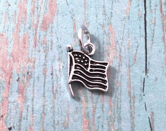 American flag charm | Etsy