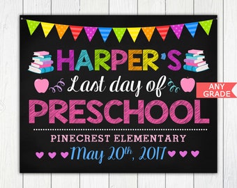 Last day preschool | Etsy