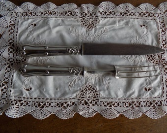 Antique carving set | Etsy