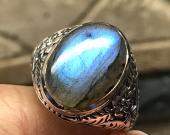 Mens labradorite | Etsy