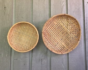 Flat wall basket | Etsy