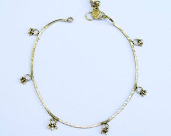 Gold leg chain | Etsy