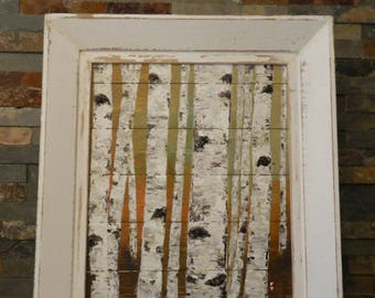 Birch wall decal | Etsy