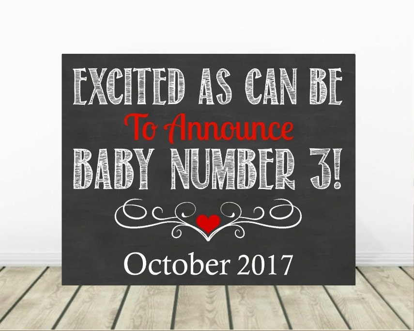 Excited As Can Be To Announce Baby Number 3 3rd Pregnancy