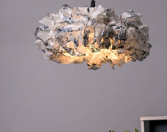 Paper mache lamp | Etsy