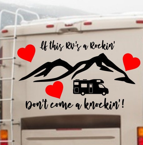 If this RVs a Rockin decal, RV decal, decals for rv, camper decals ...