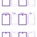 Classic Double Purple HAPPY PLANNER Stickers To Do Planner