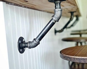 Black pipe shelf | Etsy