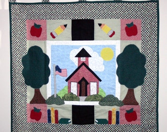 Schoolhouse quilt | Etsy