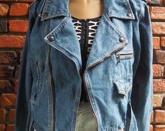 80s denim jacket | Etsy
