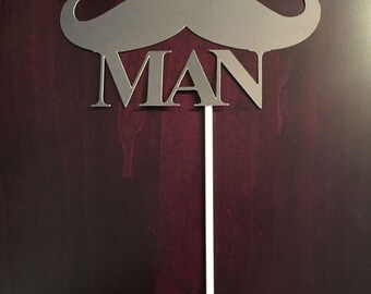 Mustache cake topper | Etsy