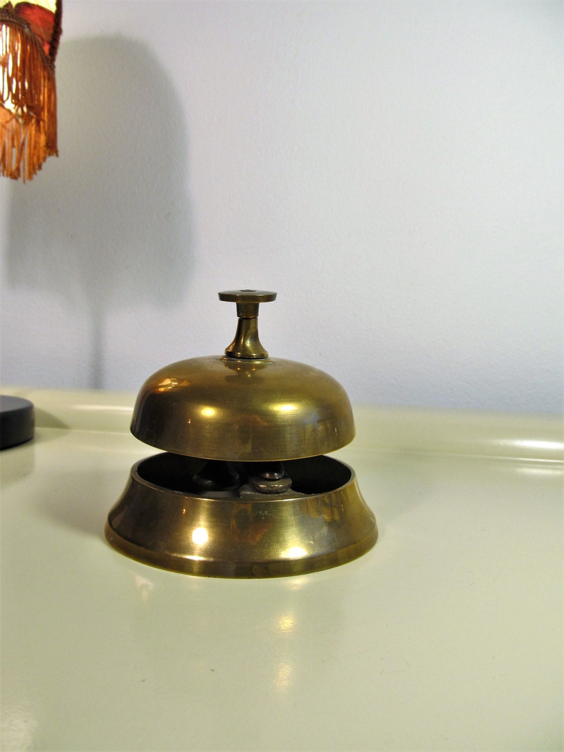 Antique Reception Bell Counter Bell Twist Top Ringer Hotel