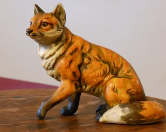 Red fox figurine | Etsy