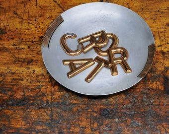 Gold leaf lettering | Etsy