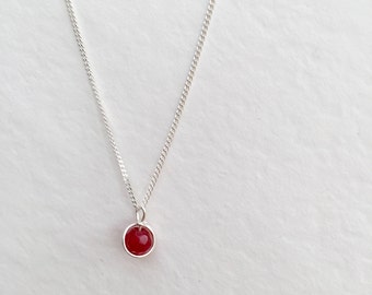 Natural ruby pendant | Etsy