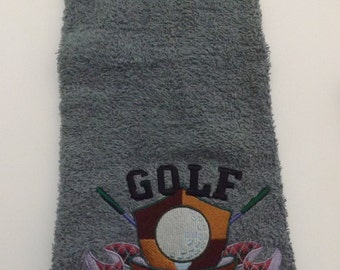 Golf embroidery | Etsy