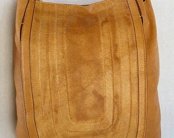 Buckskin leather bag | Etsy