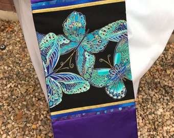 Silky Rainbow Clergy Stole Rainbow Priest by ThreadsofGraceNampa