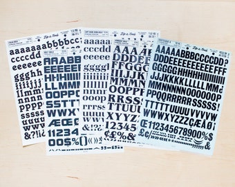 Rub on letters | Etsy