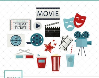 Cinema clipart | Etsy