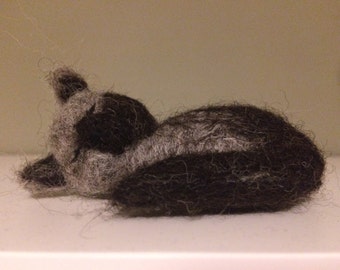 Needle felted cat | Etsy