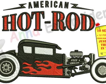Hot rod pattern | Etsy