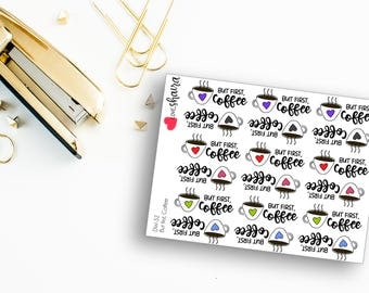 Coffee stickers | Etsy