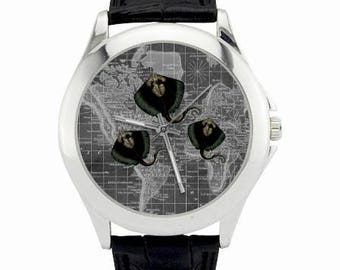 World map watch | Etsy