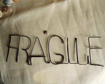 Wire word sign | Etsy