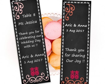 Bookmark place cards | Etsy