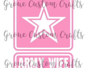 Army wife decal | Etsy
