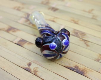 Purple glass pipe | Etsy