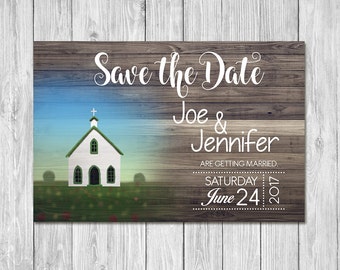 Church save the date | Etsy