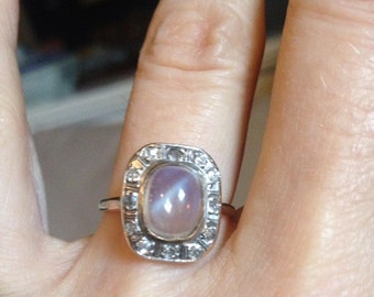Moonstone ring | Etsy