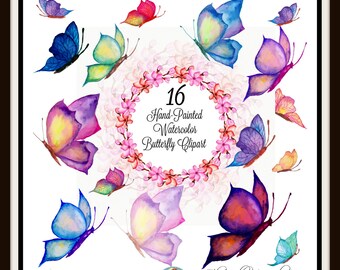 Butterfly clip art | Etsy