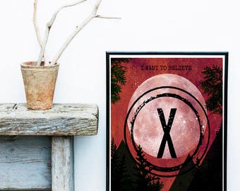 X files art | Etsy
