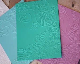 Embossed card stock | Etsy