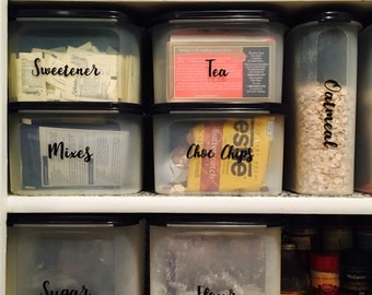 Tupperware labels | Etsy