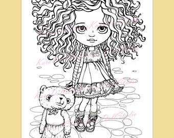 Bear digi stamp | Etsy