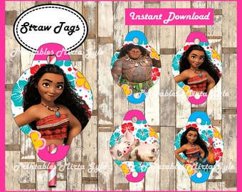Moana labels | Etsy