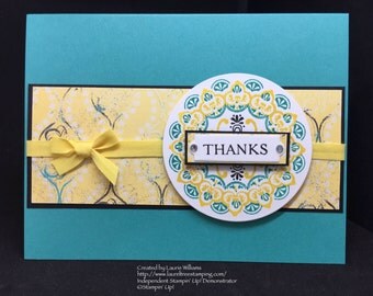 Fancy thank you card | Etsy