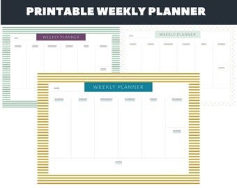 Weekly Schedule Printable Weekly Planner 2016 Weekly